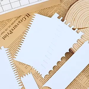 craftshou Multifunction Acrylic Pouring Swipe Tools,14 Pcs Paint Scrapers Plastic Paint Swipe Accessories for Acrylic Painting Technique