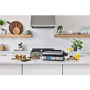 De'Longhi America CGH1020D Livenza All Day Combination Contact Grill and Open Barbecue, Stainless Steel