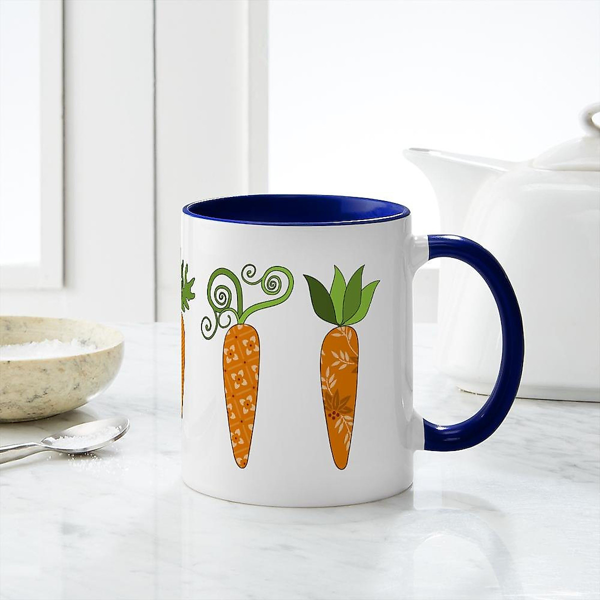 CafePress Carrots Mugs Ceramic Coffee Mug, Tea Cup 11 oz