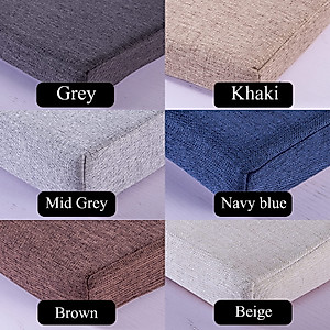 SAMTY Custom Size Bench Seat Cushion Non Slip Kitchen Bench Pad Trapezoid Bay Window Seat Cushions Indoor Furniture