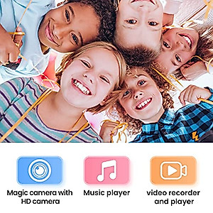 Laredas Unlocked 4G LTE Kids Smart Watch Phone with SIM Card,Kids Smart Watch with HD Camera, SMS, Wi-Fi Calling,Voice & Video Chat,Bluetooth,4G Kids GPS Tracker Watch Birthday Gifts (80blue)