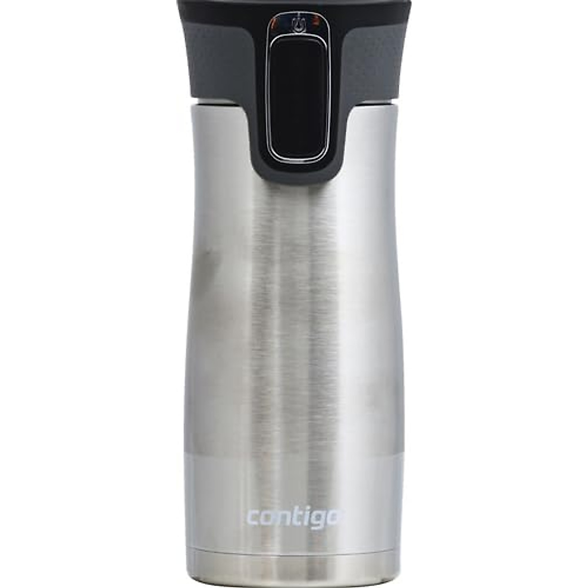 Contigo West Loop Stainless Steel Vacuum-Insulated Travel Mug with Spill-Proof Lid, Keeps Drinks Hot up to 5 Hours and Cold up to 12 Hours, 16oz Steel/Black