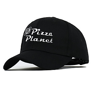 YUNXIBASECAP Pizza Planet Hat Baseball Cap Embroidery Dad Hat Aadjustable Cotton Adult Sports Hat Unisex