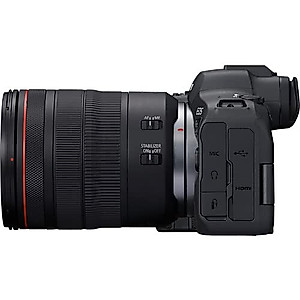 Canon EOS R6 Mark II Mirrorless Camera with RF 24-105mm f/4 L is USM Lens+ Canon EF 75-300mm f/4L III Lens+500mm f/8 Preset Telephoto Lens+case+256Memory Cards (24PC)