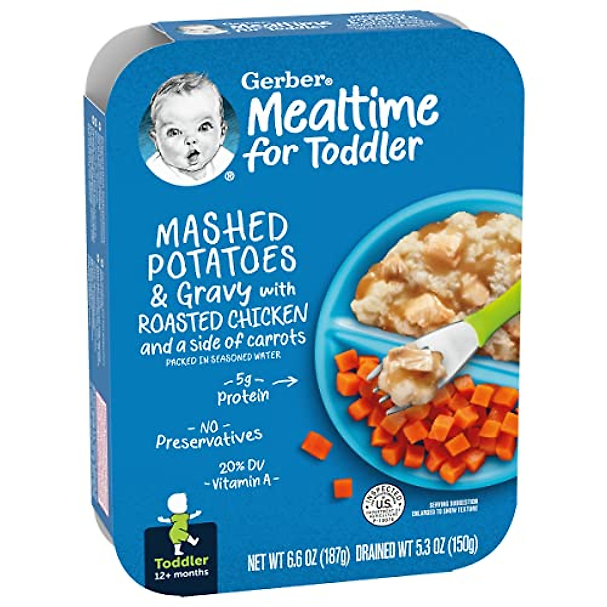 Gerber Graduates Lil' Meals Mashed Potatoes & Gravy with Roasted Chicken & Carrots, 6.6 OZ
