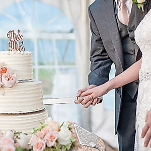 IMEEA Wedding Cake Knife and Server Set SUS304 Stainless Steel Vintage Cake Serving Set Cake Cutting Utensils for Wedding Party