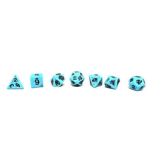 Ancient Topaz Dice Set | 7 Piece | Pristine Edition | Free Carrying Bag | Hand Checked Quality