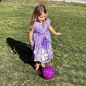 PP PICADOR Kids Soccer Ball, Sparkling Soccer Ball Birthday Toys Ball for Kids, Toddlers, Children, Boys, Girls, School, Kindergarten, Student, Baby (Purple)