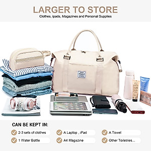 LOVEVOOK Weekender Bag for Women Cute Travel Tote Gym Duffel Bag with Toiletry, Carry On Bag Overnight Bag with Wet Pocket Hospital Bag for Labor and Delivery