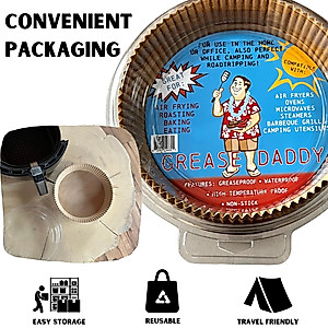 Air Fryer Disposable Parchment Paper liners, 100pcs non-stick, Oil-proof, Water-proof, Food Grade basket liner for airfryer, microwave, baking, roasting. 100Pcs- 7.8" inch FREE BASTING BRUSH