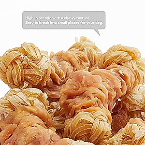 Jungle Calling Beef Tendons for Dogs, Chicken Wrapped Tendons Dog Chews Long Lasting Hip and Joint Supplement for Dogs with Glucosamine (Knotted Bone)