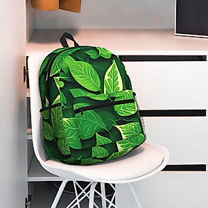 SSIMOO St Patricks Day Leaves Fashion Leisure Backpack,Large Capacity,Ssuitable Fortravel And Outdoor Activities