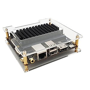ROCK PI N10 RADXA N10 Designed for AI apps and solutions based on Rockchip RK3399pro (with Acrylic shell, 8GB Ram+64GB EMMc)