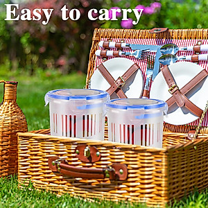 2 Pcs Pickle Jar with Strainer,45 oz Large Pickle Jar Container Leak Proof and Lock It Lid,Jalapeno Container Pickled Food Container for Olive Gherkin Dill Sliced Pickles