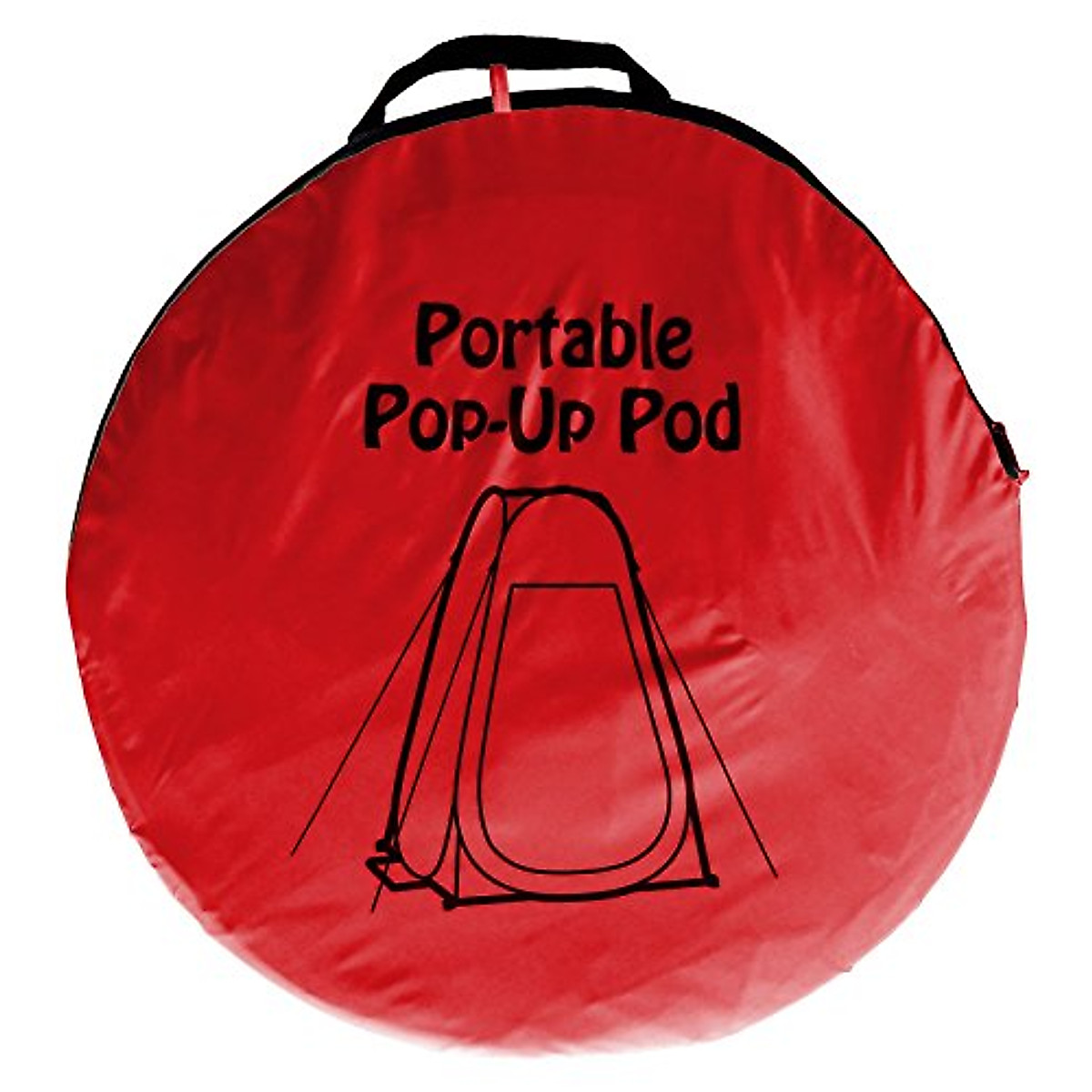 GigaTent Pop Up Pod Changing Room Privacy Tent – Instant Portable Outdoor Shower Tent, Camp Toilet, Rain Shelter for Camping & Beach – Lightweight & Sturdy, Easy Set Up, Foldable (Red)
