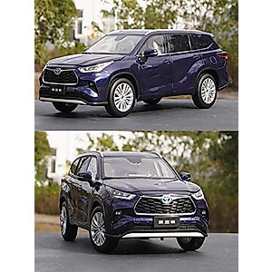 Models Vehicle Replica Car 1 18 Fit for Toyota Highlander 2021 SUV Simulation Scale Car Model Steel Diecast Toy Vehicle Collect Souvenir Collectible Gift 2023 2024