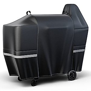 QuliMetal Grill Cover for Pit Boss Austin XL/Rancher XL 1000S, 1000SC, 1000SQ, 1000SC2, 1100 Pro, 1000/1100/1150/1500 Series, Z Grill 1000 Series Wood Pellet Grills, Heavy Duty, 600D, Black