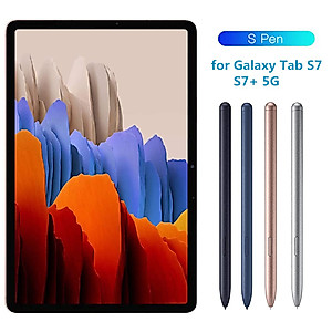 Galaxy Tab S7 S Pen (WithBluetooth) Replacement for Samsung Galaxy Tab S7 I S7+ 5G All Versions Stylus Pen with Tips (Black)