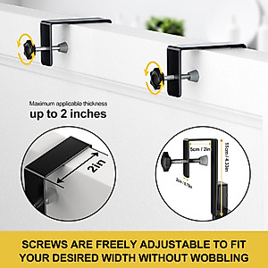 Vetacsion Pantry Door Organizer 12 Inch Wide, 5 Tier Hanging Adjustable Over the Door Spice Rack For Narrow Space
