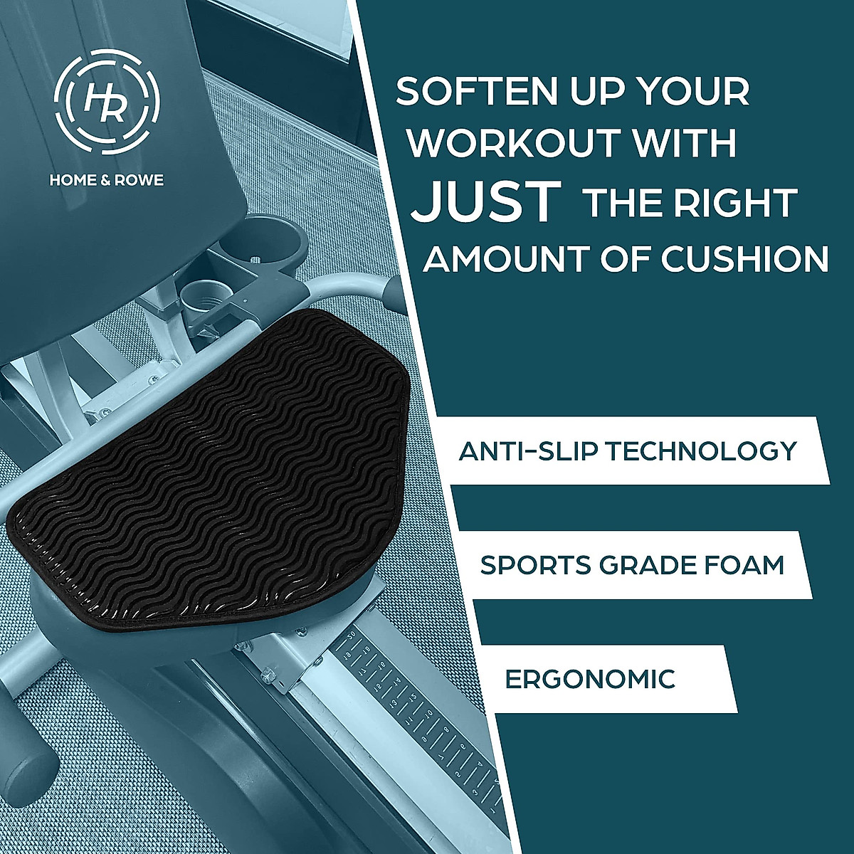 Recumbent Bike Seat Cushion - Anti Slip Large Exercise Bike Seat Cushion Pad - Ideal Recumbent Bike Cushion fits All Recumbent Exercise Bike Including Extra Wide and Desk Bike- Gel Pad