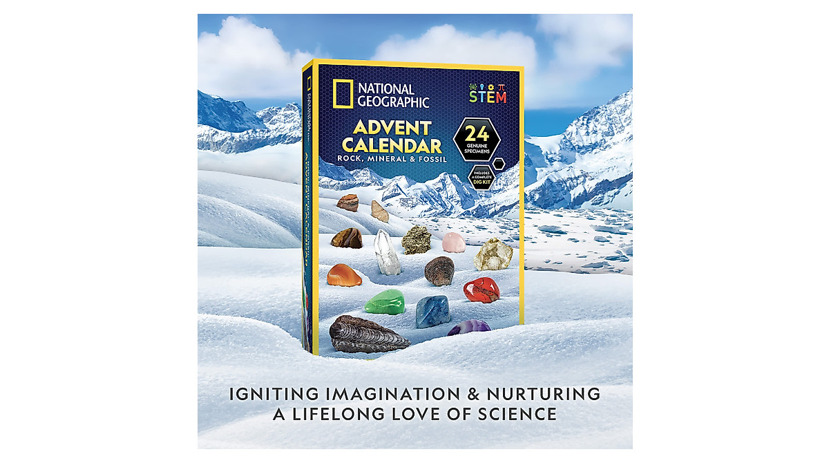 National Geographic Rock Advent Calendar 2024 for Kids