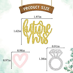 Future Mrs Confetti, Bridal Shower Confetti, Diamond Ring, Heart Confetti, Centerpiece, Bachelorette, Engagement Party, Bridal Shower, Wedding Shower Decorations, 300 Pcs