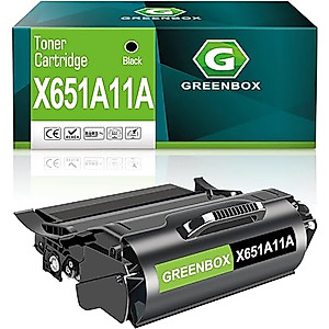 GREENBOX Remanufactured X651A11A Toner Cartridge Replacement for Lexmark X651A11A, High Yield for X651de X652de X654de X656de X656dte X658de X658dfe X658dme X658dte X658dtfe X658dtme Printer (Black)