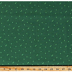 Cotton Pine Trees Winter Holidays Christmas Seasonal Basics Green Cotton Fabric Print by The Yard (C654-GREEN)