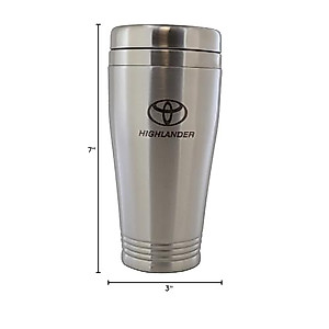 Au-TOMOTIVE GOLD Stainless Steel Travel Mug for Toyota Highlander (Silver)