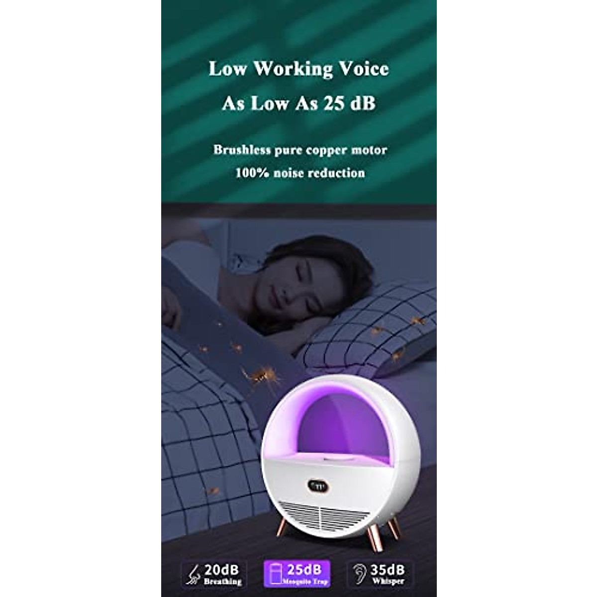 AL HUTAIB ENT Bug Zapper, Mosquito Zapper Round Circle Electric UV Insect Catcher & Killer for Files, Mosquitoes,White Gnats & Other Small to Large Flying Pests, 1 Acre Outdoor Coverage for Home