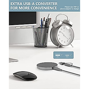 【UV-Coating】 Magnetic Wireless Charger,Qi-Certified Wireless Charging Pad Mag-Safe Charger Compatible with iPhone 14/14 Plus/14 Pro/14 Pro Max, iPhone 13/13 Pro/13 Pro Max/13 Mini, Mag Charging Grey