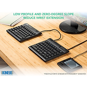 KINESIS Freestyle2 Ergonomic Keyboard for PC (9" or 20" Separation) (9" Separation)