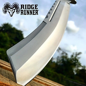 Ridge Runner Brimstone Canyon Machete – Stainless Steel Blade, Durable Pakkawood Handle, Tough Nylon Sheath, Rock Solid Design – Savage Machete for Field Work - 17” Overall