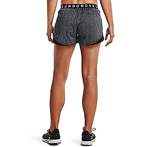 Under Armour Women's Play Up Twist Shorts 3.0 , Black (001)/White , Large