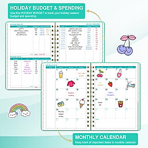 Budget Planner - Budget Book with Bill Organizer and Expense Tracker, 6.1" x 8.25", 12 Month Undated Finance Planner/Account Book to Take Control of Your Money, Start Anytime - Mint