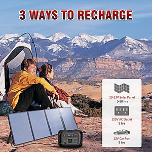SinKeu Portable Power Bank with AC Outlet 110V/200W, 155Wh Power Station with Fast Wireless Charger, 7 Outputs Backup Lithium Battery for Outdoor Camping Home Emergency
