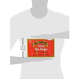 Swee-Touch-Nee Tea, Orange Pekoe and Pekoe Cut Black Tea, 100-Count Tea Bags (Pack of 5)