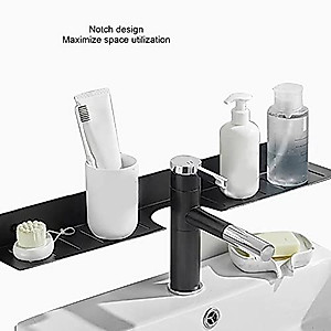 Walfront WallMounted Floating Shelf Black Rustic Metal WallMounted Rack Storage Organizer Strong Bearing Capacity for Bathroom, Rack