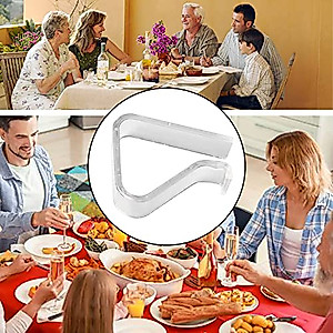 Transparent Clear Tablecloth Clips, Plastic Table Cloth Clips，Windproof Table Cover Holder Clamps，Table Cloth Holder for Christmas Home Wedding Party Indoor Outdoor Camping Picnic (24, Large)