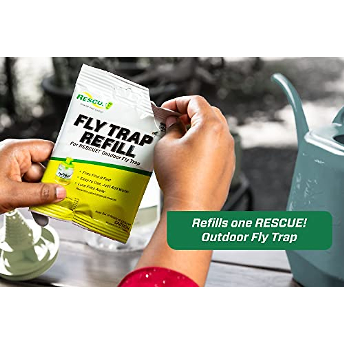 RESCUE Outdoor Non-Toxic Reusable Fly Trap Attractant Refill
