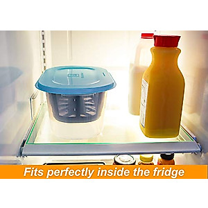 Hatrigo 1-Gallon Greek Yogurt Maker with Extra Fine Mesh Stainless Steel Strainer, BPA-Free Large Greek Yogurt Strainer, Makes Thick Creamy Greek Yogurt (14 x 10 x 7 in)