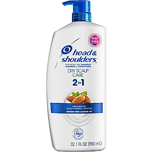 Head and Shoulders Dry Scalp Care with Almond Oil 2-in-1 Anti-Dandruff Paraben Free Shampoo + Conditioner 32.1 fl oz