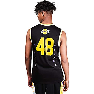 Ultra Game NBA Los Angeles Lakers Mens Jersey Sleeveless Muscle T-Shirt, Black, Small