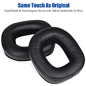 JULONGCR A50 Ear Pads Replacement Ear Cushions Cups Leather Muffs Cover Parts Accessories Compatible with Astro A50 Gen 3/A50 Gen 4 Headset. (Black)