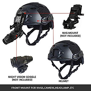 HYOUT Fast Base Jump Helmet PJ Style Airsoft Tactical Adjustable Helmets U.S Tactical Helmet for Paintball Outdoor Sports Hunting Shooting