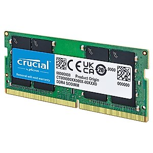 Crucial 8GB Single DDR4 2400 MT/S (PC4-19200) SR x8 SODIMM 260-Pin Memory - CT8G4SFS824A