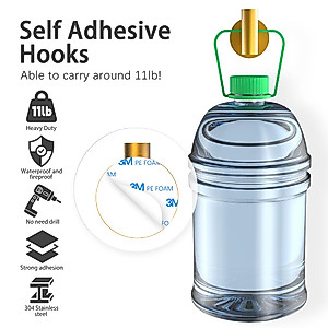 lmytdo Towel Hooks for Bathrooms, Coat/Robe Hook Gold Stainless Steel Heavy Duty Hangers for Bedroom Kitchen Livingroom Garage Hotel Shower Hooks (2 Pack