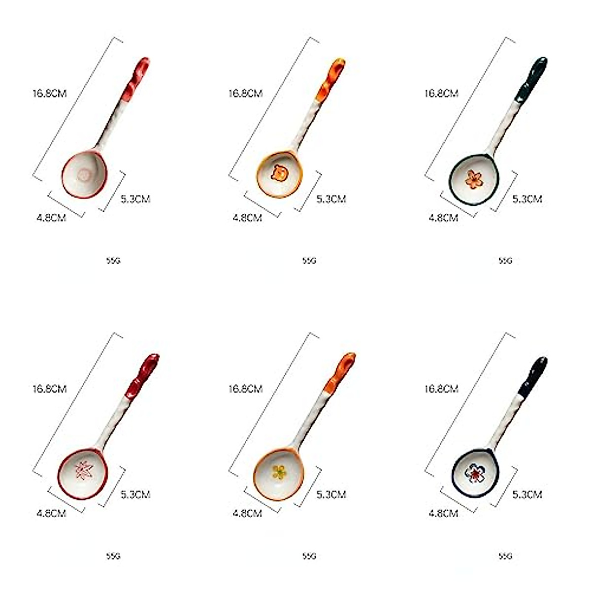 CYNHRWWW Handmade Ceramic Salad Bowl Set Of 2,Ceramic Pasta Bowl - Kitchen Dish Microwave And Dishwasher Safe