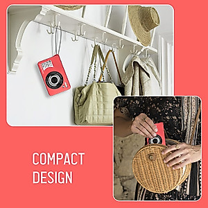 JHAMAL Digital Camera, Kids Camera for Teens Boys and Girls, 48MP 2.7K Digital Camera with 16X Digital Zoom, 32 GB SD Card and 2 Batteries Included (Red)