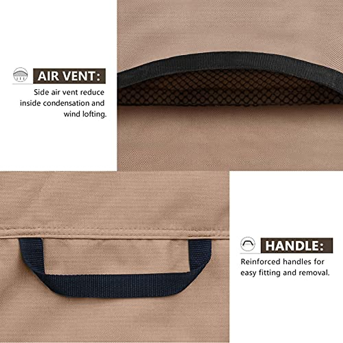 ULTCOVER Waterproof Square Air Conditioner Cover for Outside AC Units Size Upto 30 x 30 inch